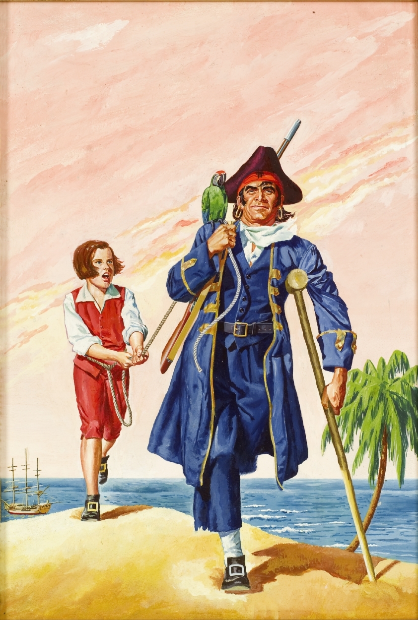 George Wilson, Classics Illustrated cover: Treasure Island ...