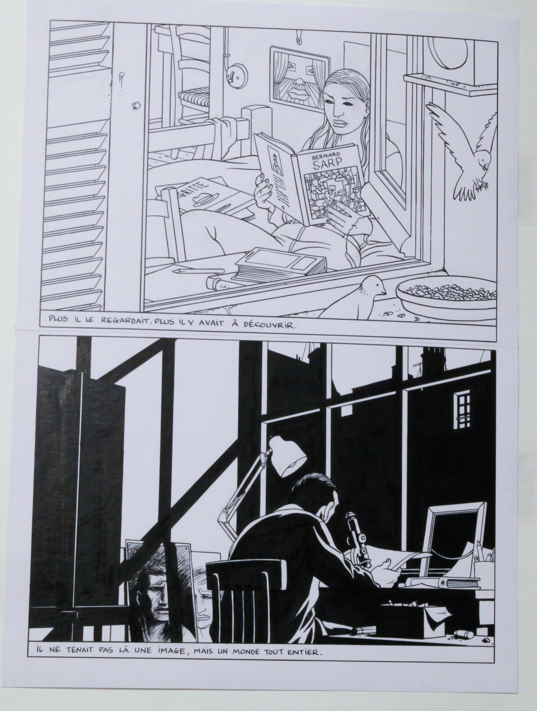 Le DESSIN par Marc-Antoine Mathieu - Planche originale