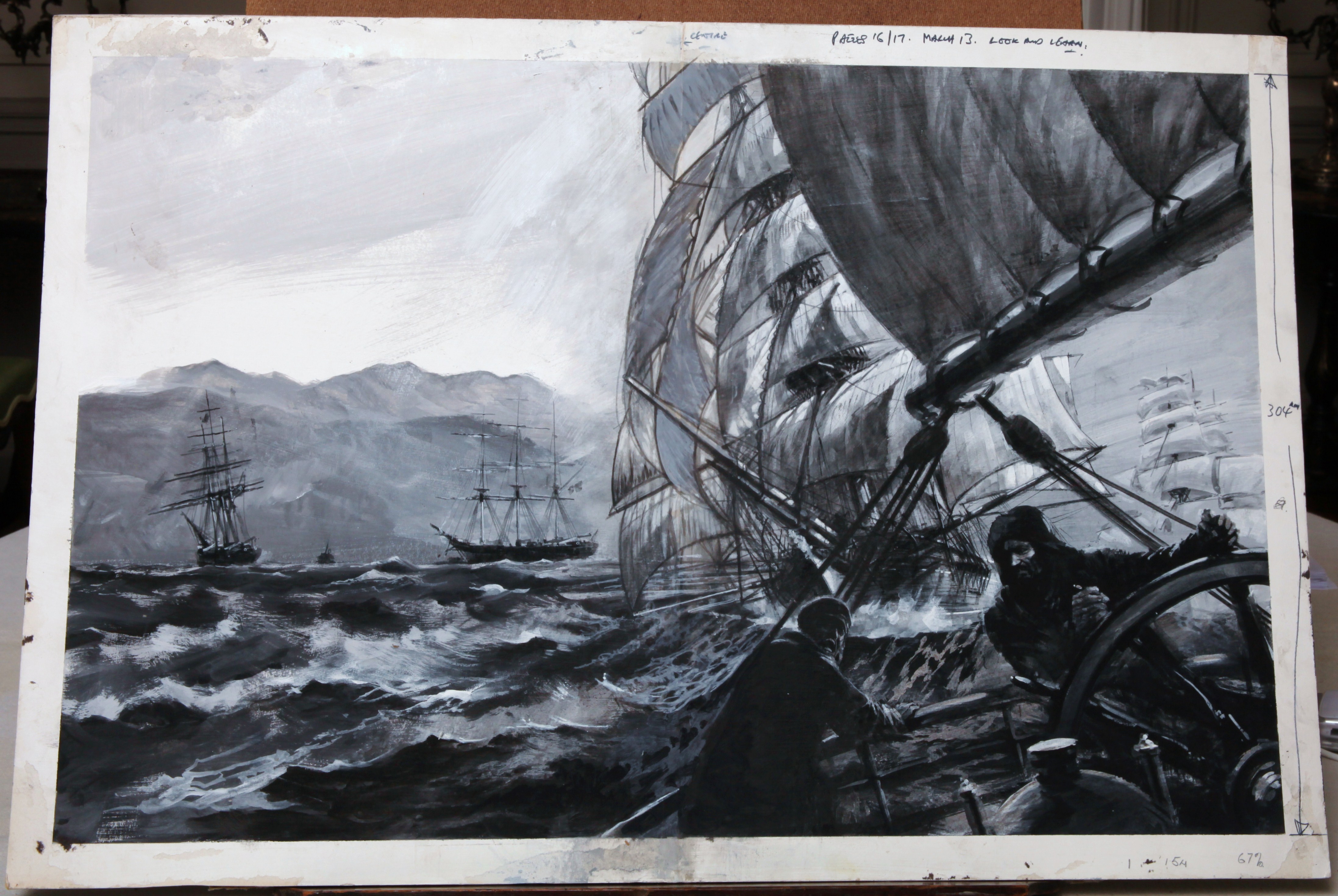 MARINE ANGLAISE par Graham Coton - Illustration originale