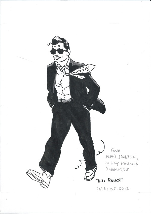 Ted Benoit, Un Ray Banana dynamique - Illustration originale