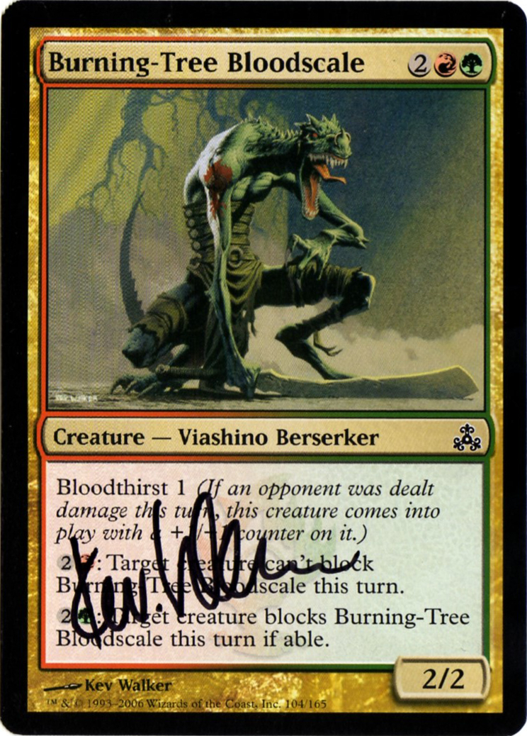 Kev Walker - MTG - Burning-Tree Bloodscale - Illustration originale