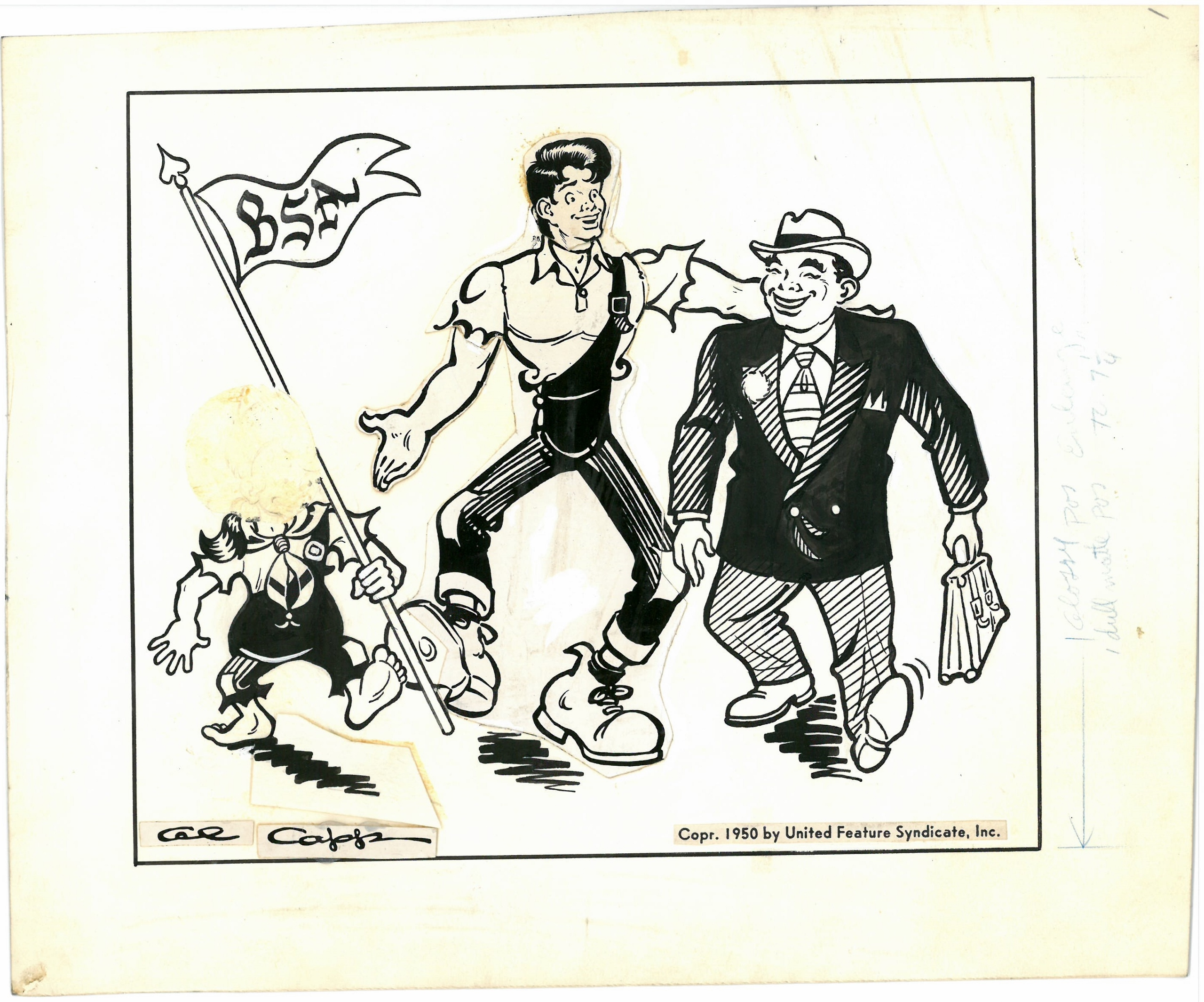 Al Capp - Boys Scouts of America - Planche originale