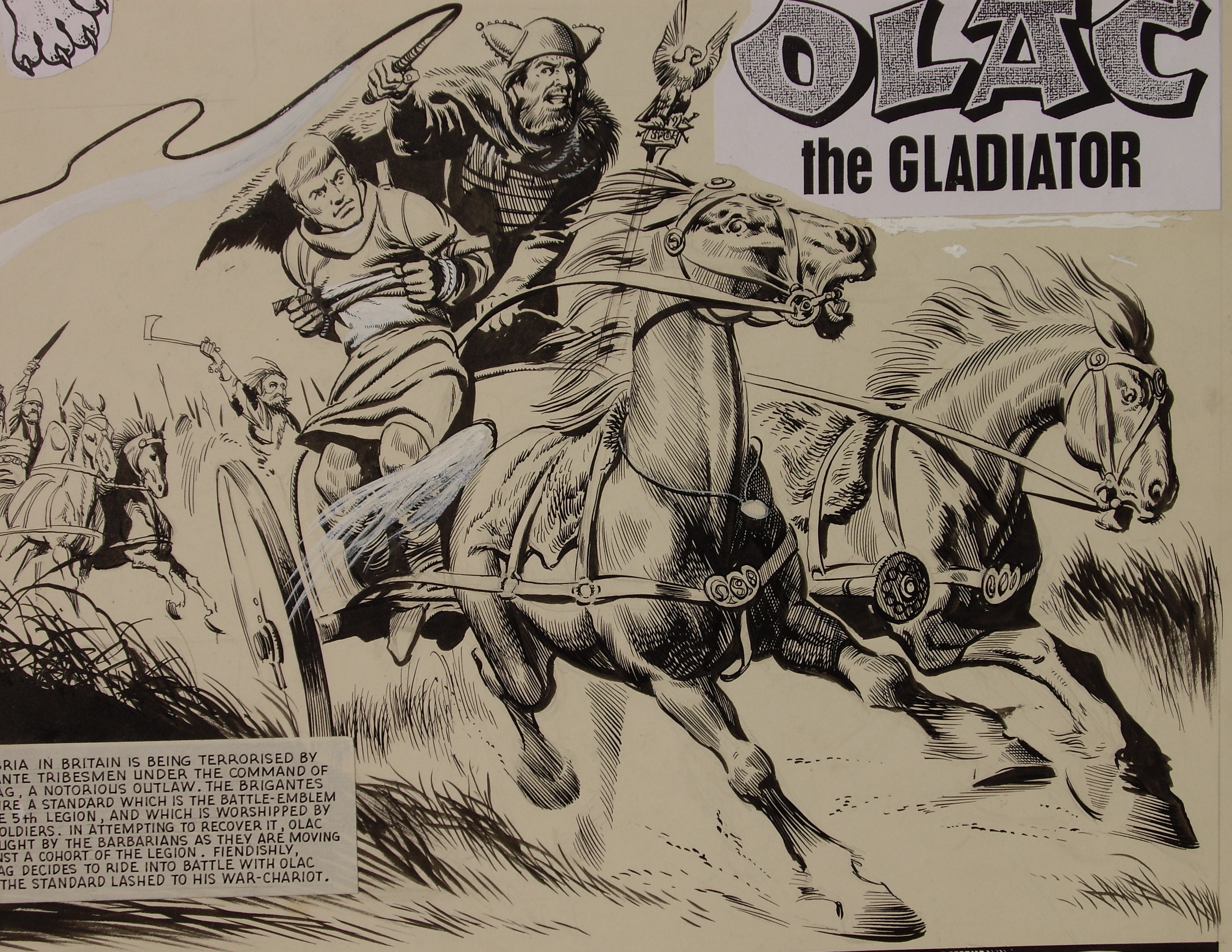 Olac THE GLADIATOR par Gerry Embleton - Planche originale
