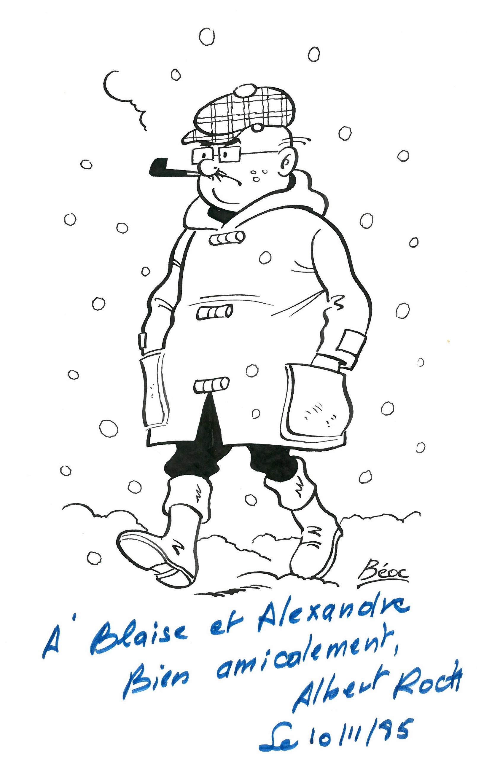 Albert Roch, dit Béoc - Planche originale