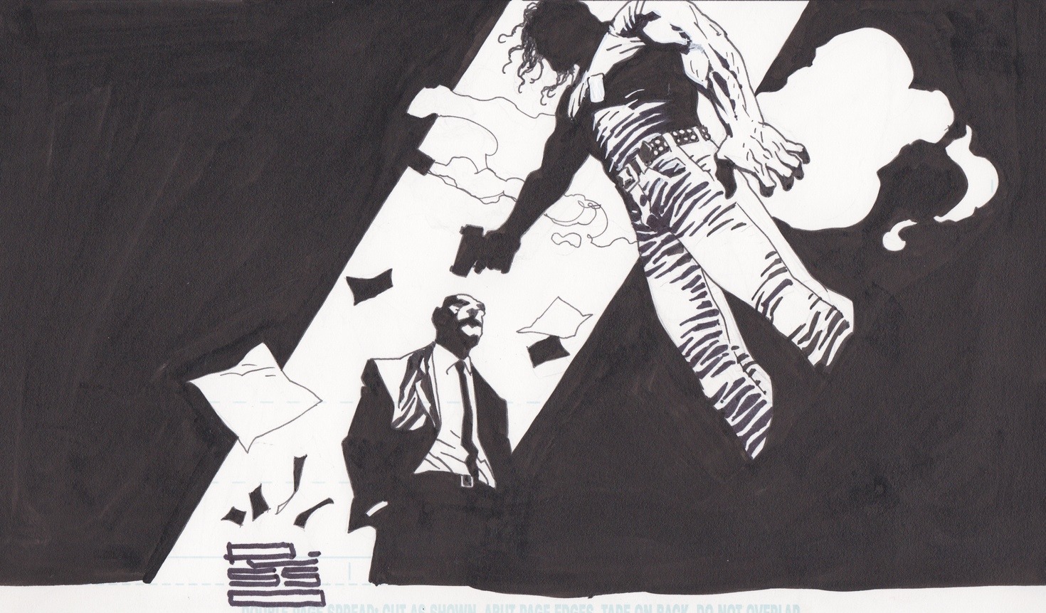 Eduardo Risso, Brian Azzarello, 100 Bullets #7: Samurai - Planche originale