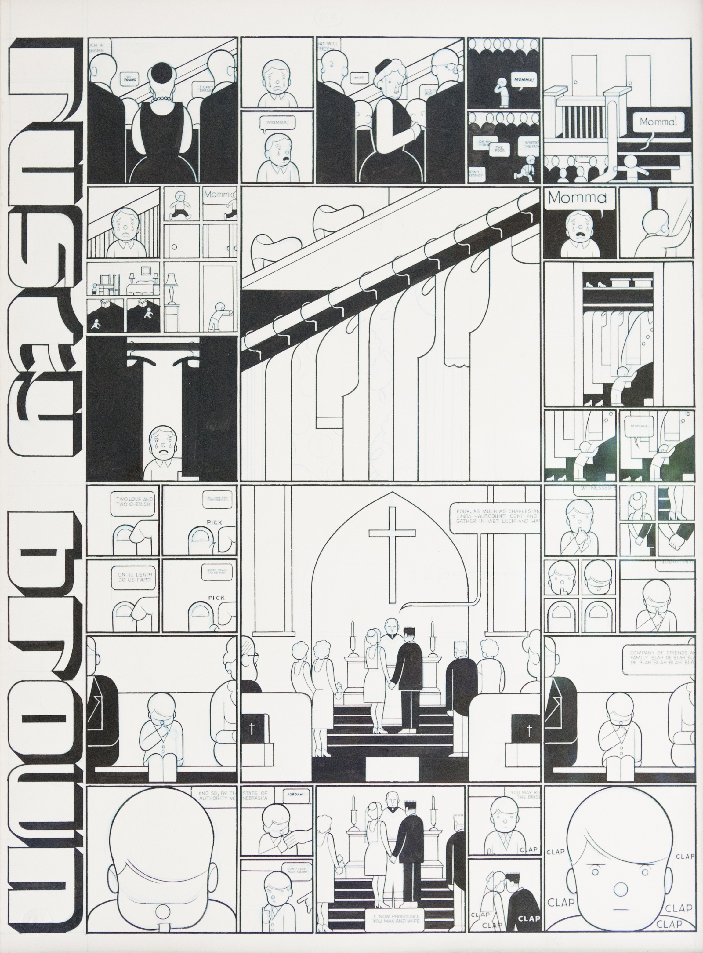 Rusty Brown par Chris Ware - Planche originale