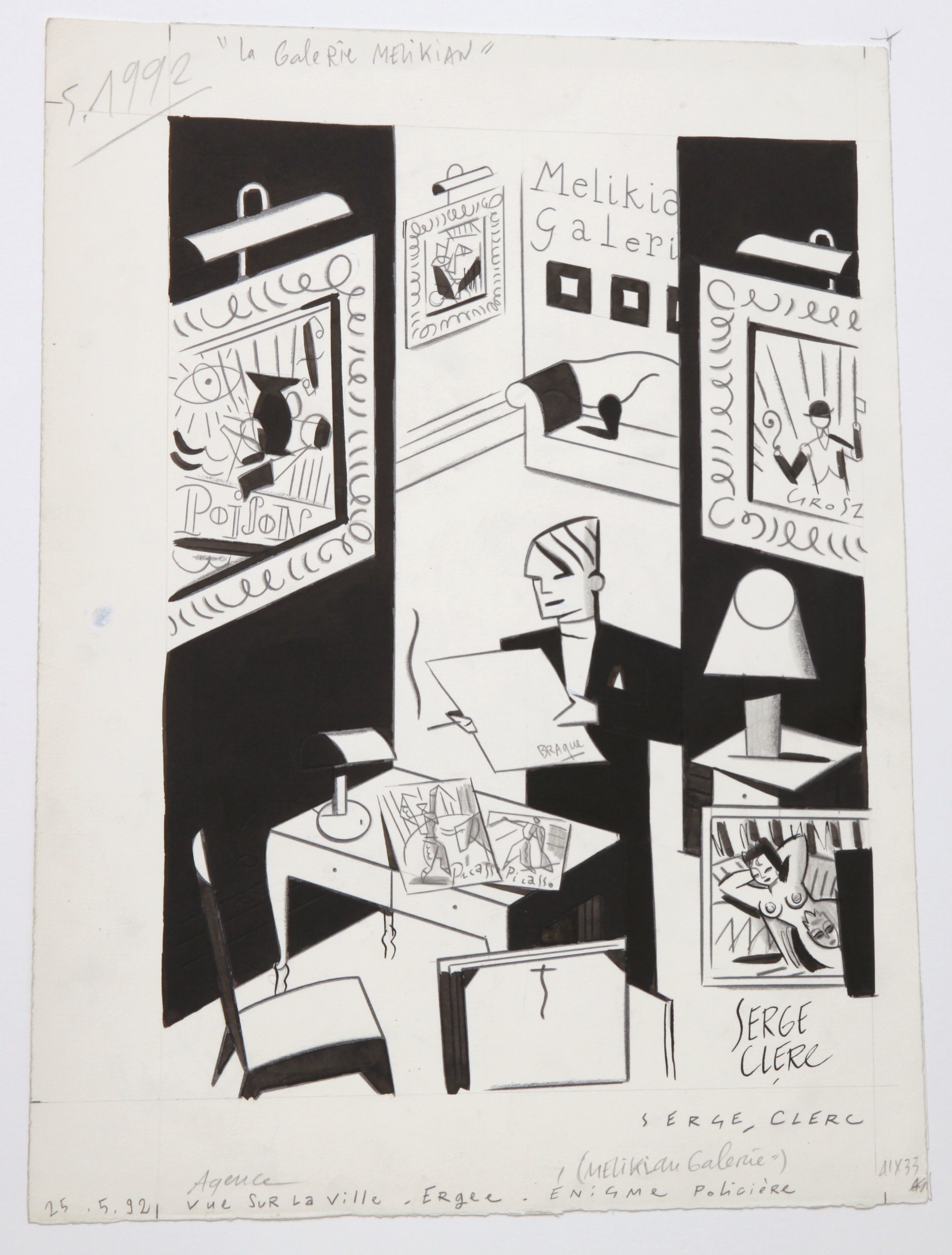 Galerie MELIKIAN par Serge Clerc - Planche originale