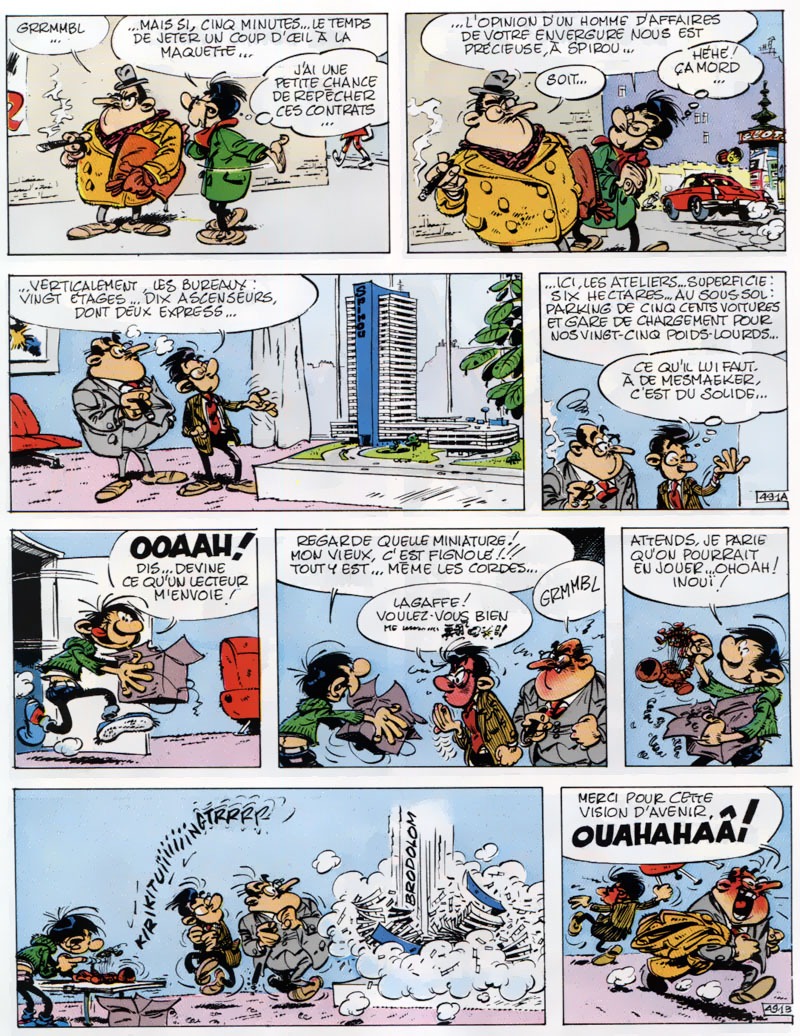 1967 - Gaston Lagaffe : Gag 491 par André Franquin - Planche originale