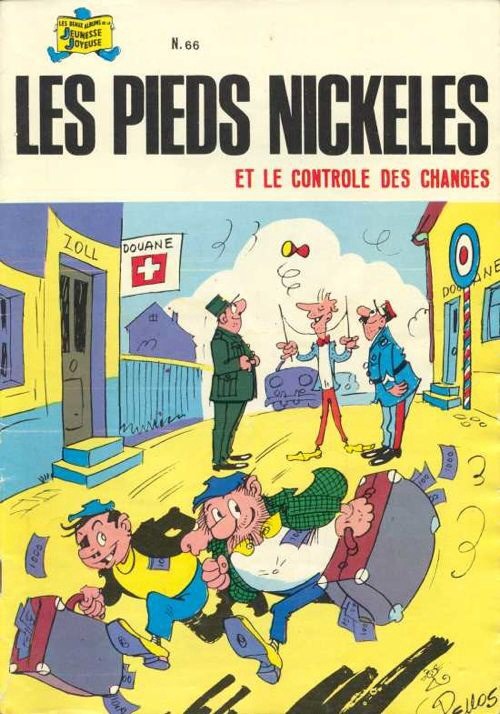 René Pellos, Pieds Nickelés - Contrôle Changes - Planche originale