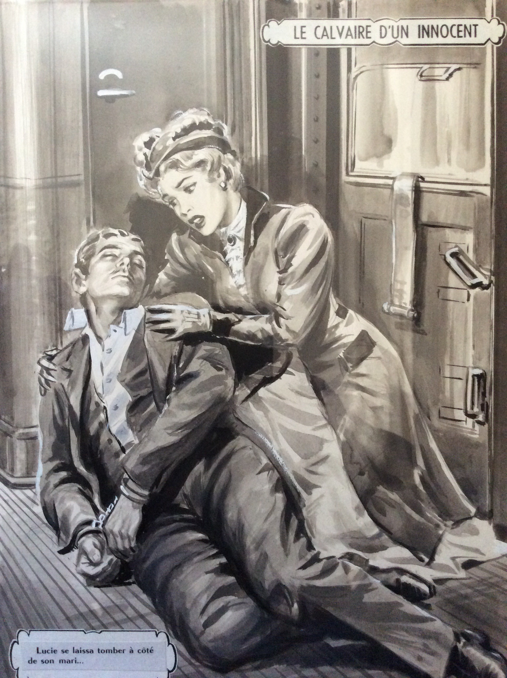 Le calvaire d'un innocent par Enzo Magni - Planche originale Le calvaire d'un innocent par Enzo Magni - Planche originale