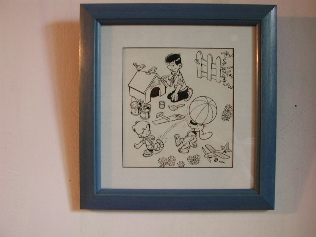 Jean Roba, Boule et Bill, 1963. - Illustration originale