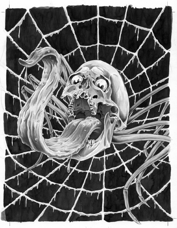 Spider Skull by Chris Odgers. - Illustration originale