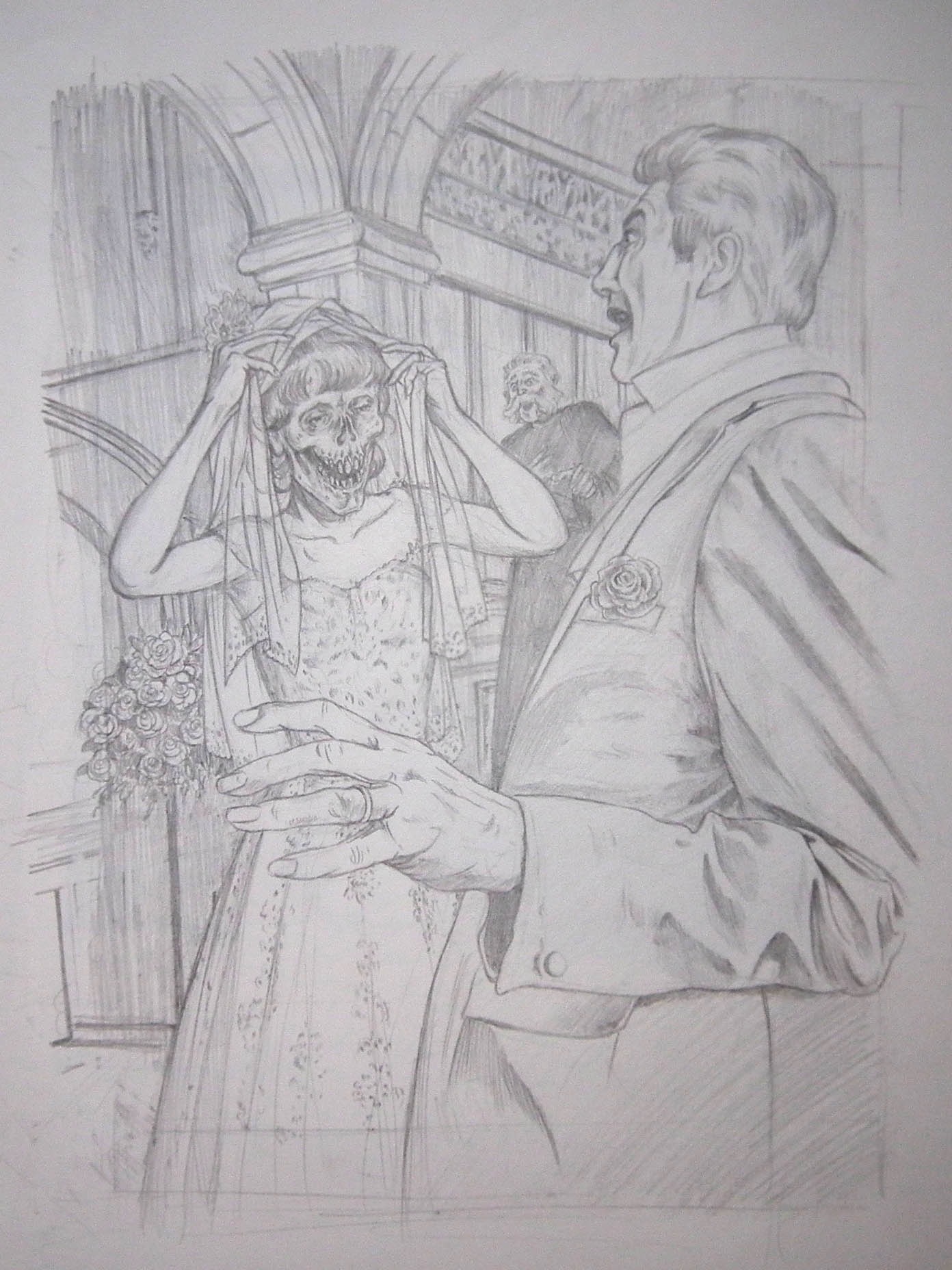 Zombie bride by Chris Odgers - Illustration originale