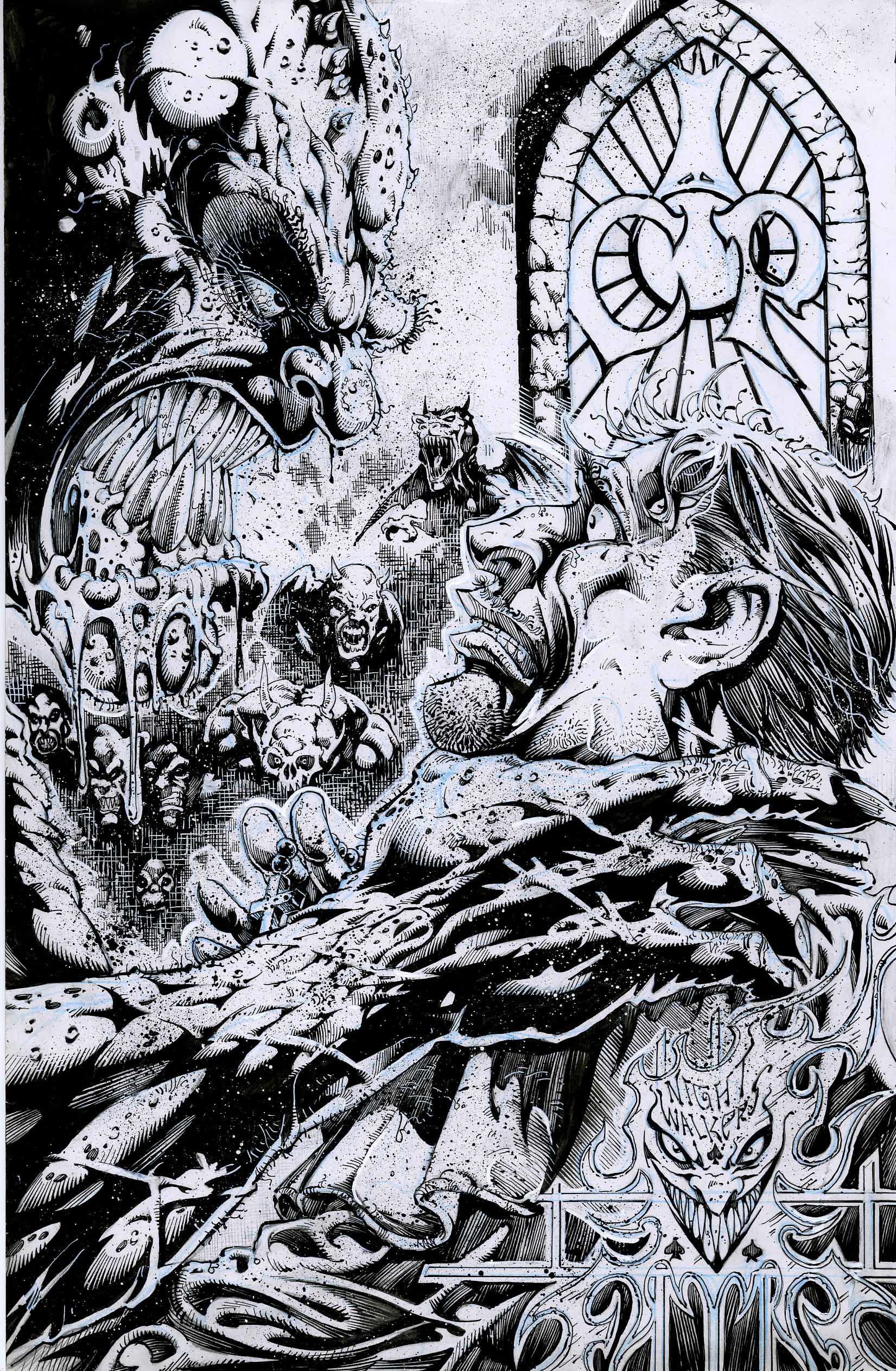 Jerry Beck, Sandu Florea, Planche Originale encrée tirée de Insane ...