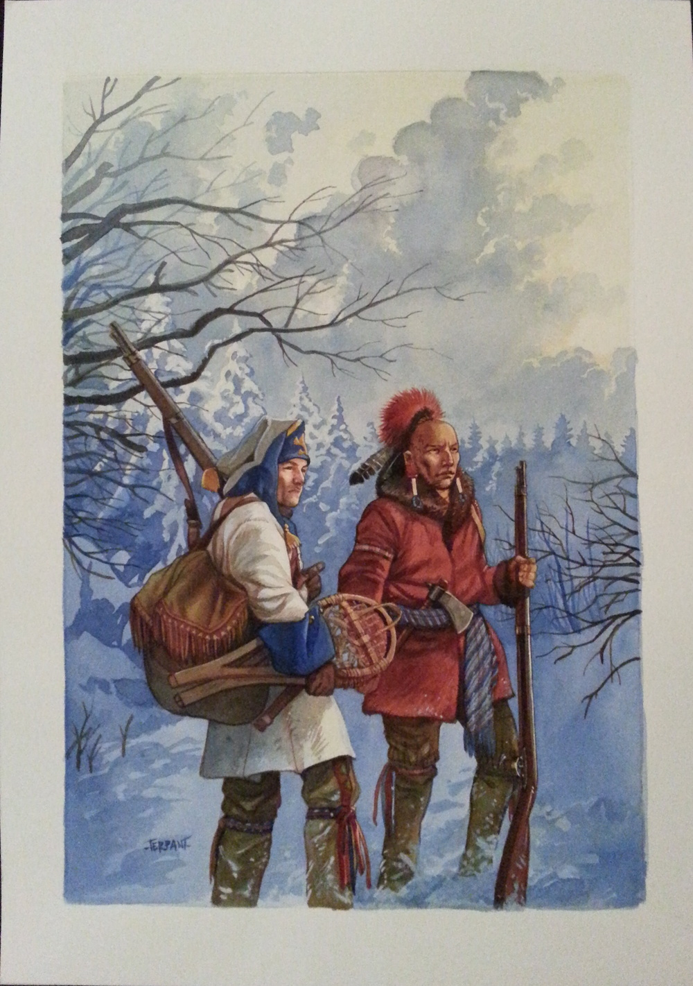 "Capitaine perdu" par Jacques Terpant - Illustration originale