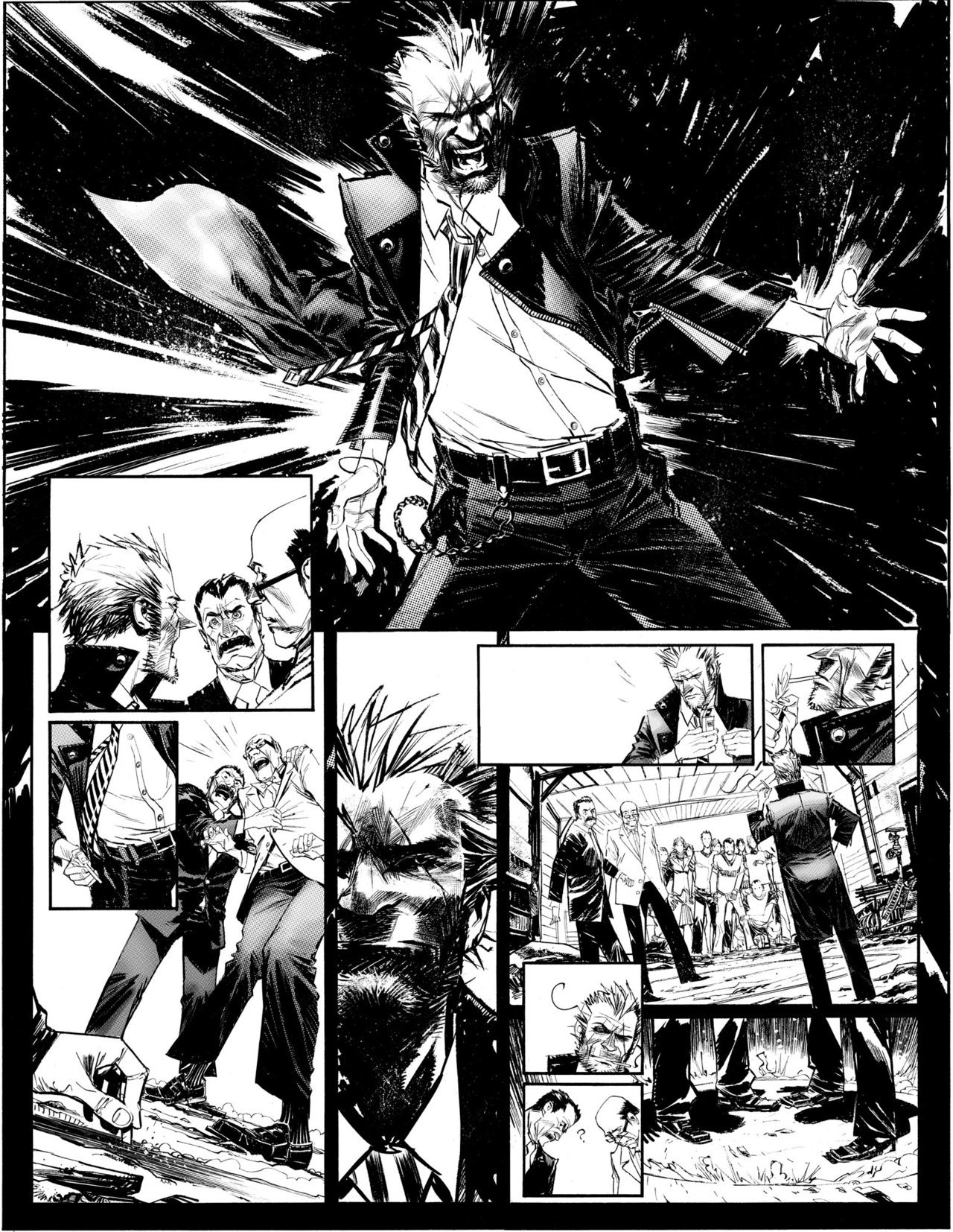 Sean Murphy, Hellblazer City Of demons #5 Pg 8-9 - Planche originale