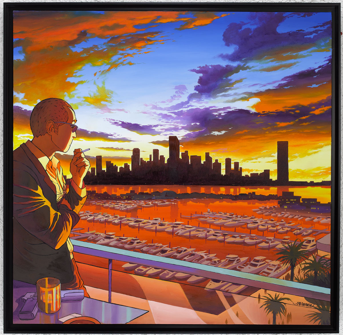 En vente - Le tueur - Luc Jacamon / Coucher de soleil - Illustration ...