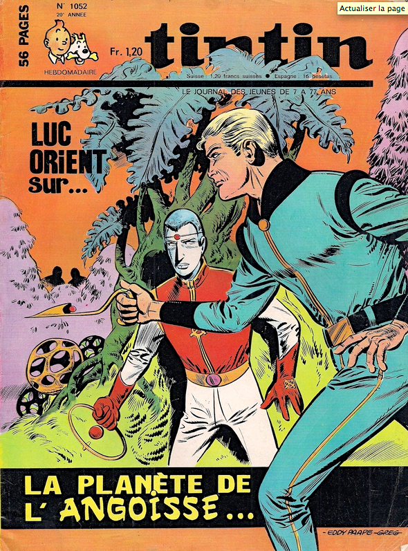 Eddy Paape, Greg, Luc Orient - La planète de l'angoisse - Comic Strip
