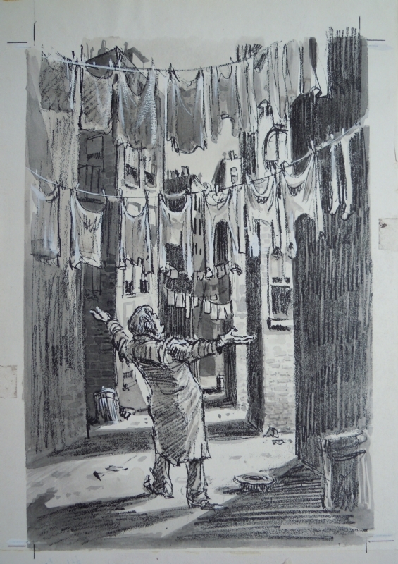 Will Eisner, A contract with god - The street singer - Planche originale