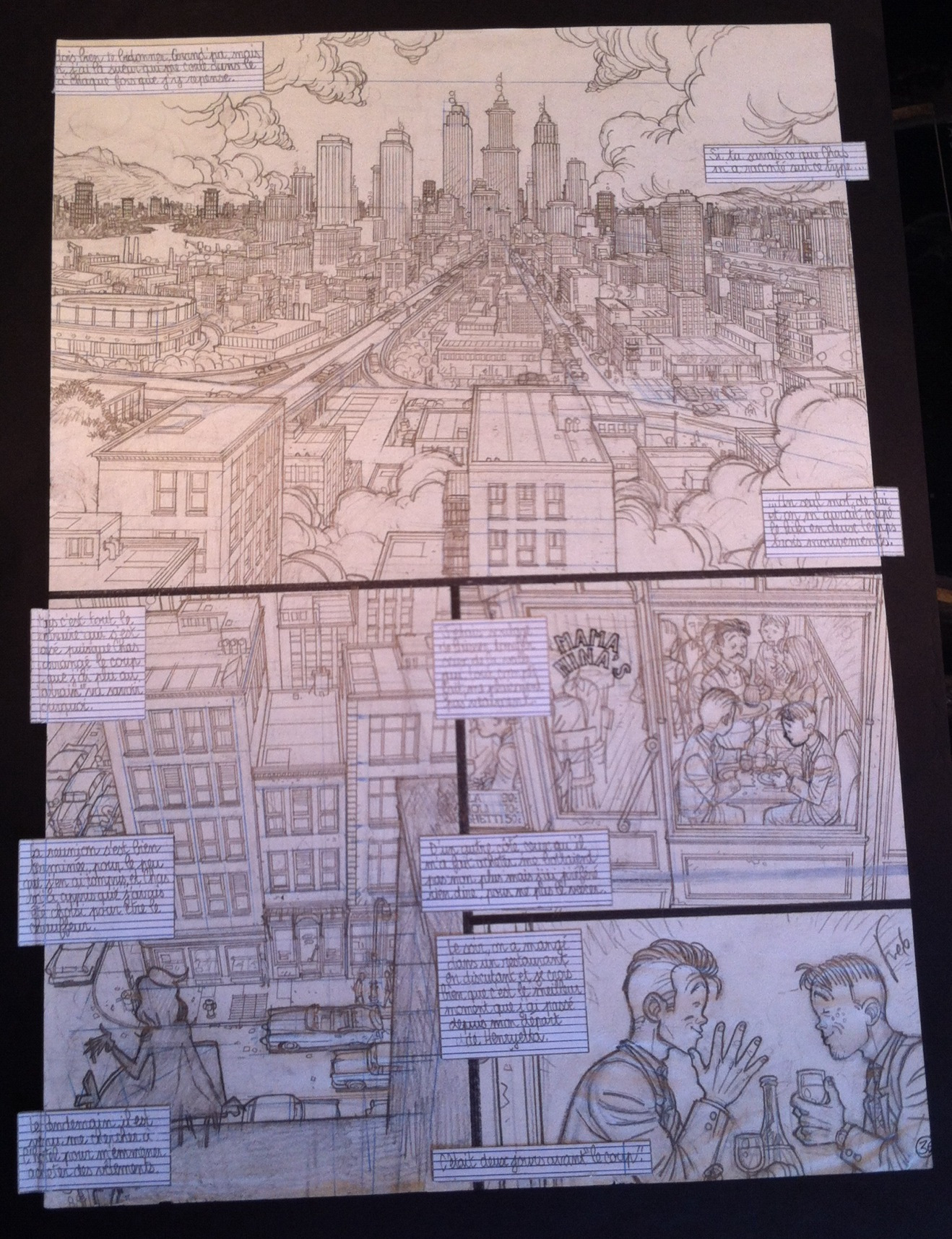 Fred Simon, David Chauvel, Le Poisson-Clown : Happy - Planche originale