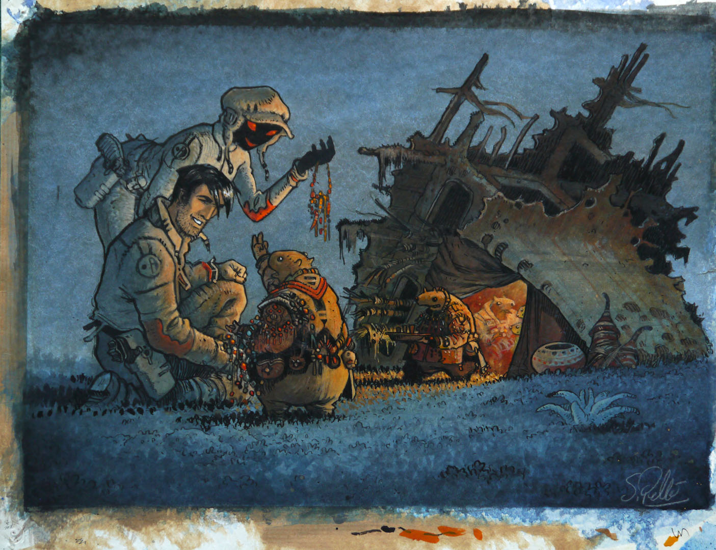 Illustration Orbital par Serge Pellé - Illustration