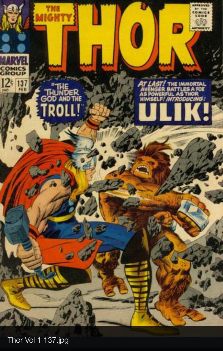 Jack Kirby, Vince Colletta, Stan Lee, Thor 137- Jack Kirby and Vince ...