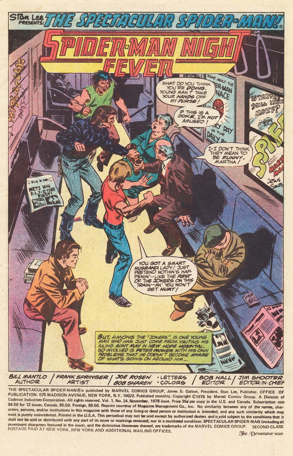 Frank Springer, The Spectacular Spider-man #24 - Comic Strip