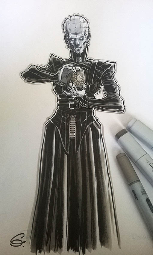 Fanart-Pinhead by Sylvain Guinebaud - Original art