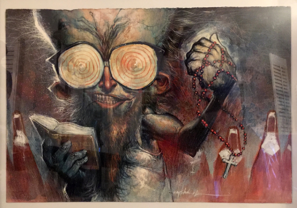 jonathan Wayshak, Wa$Hak religion illustration - Illustration originale