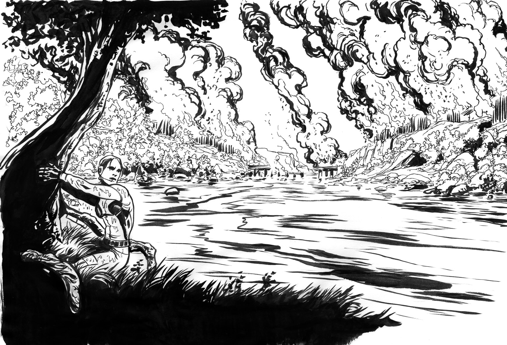 Eric Lambert, Perdue chez les parisiis - Illustration