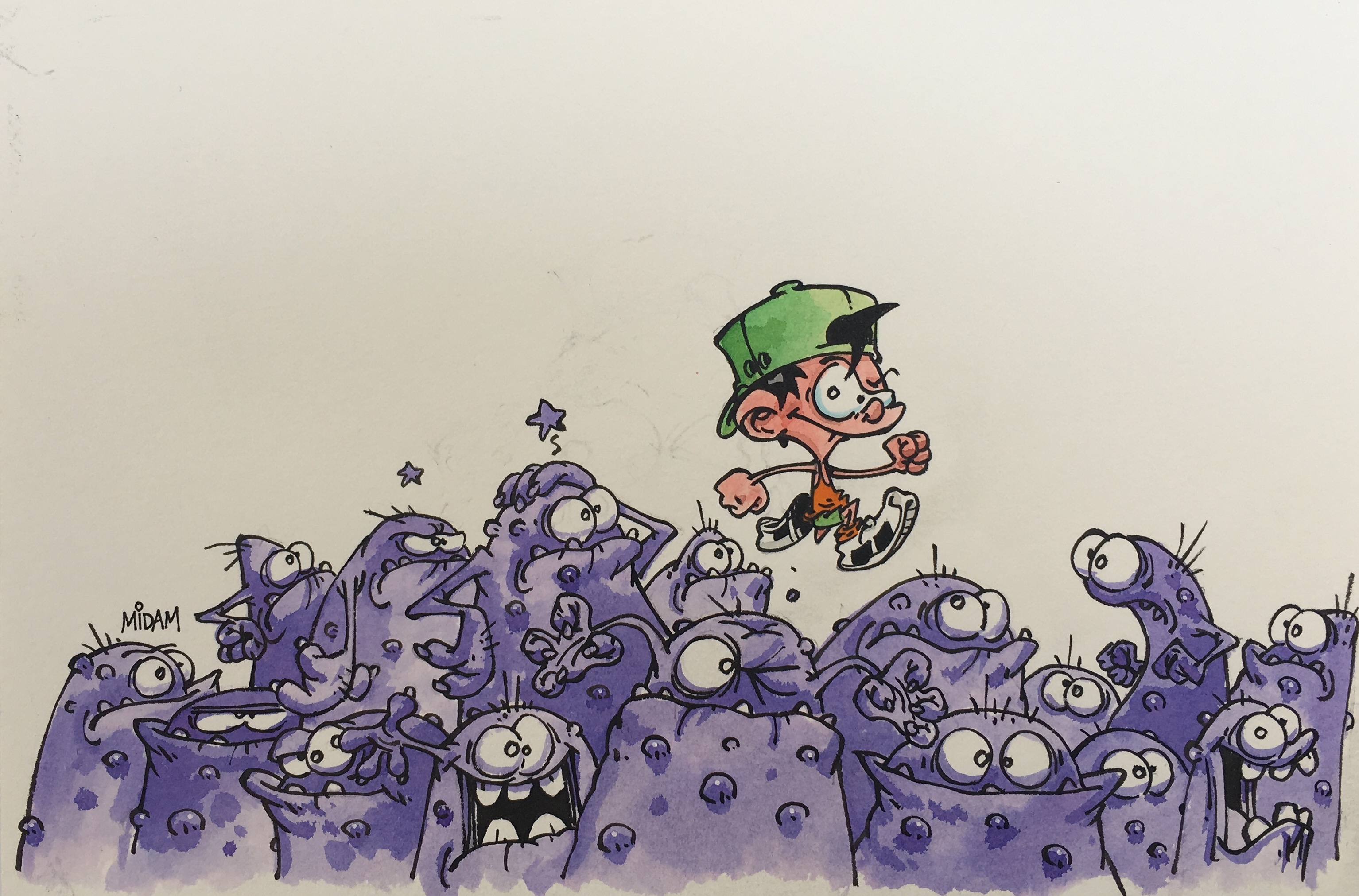 Kid Paddle par Midam - Illustration originale