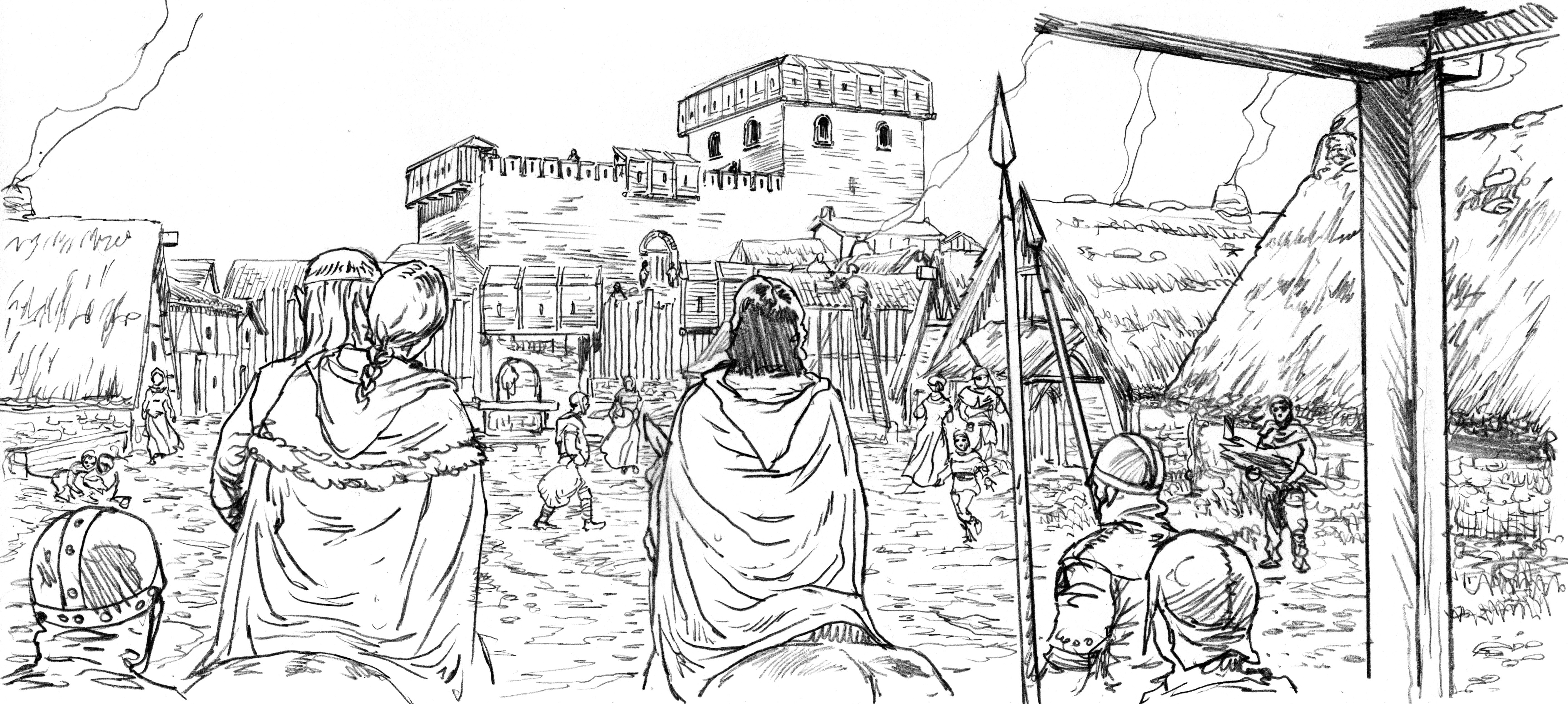 Eric Lambert, Cathare T4 "l'église de satan" story board page3 case3 ...