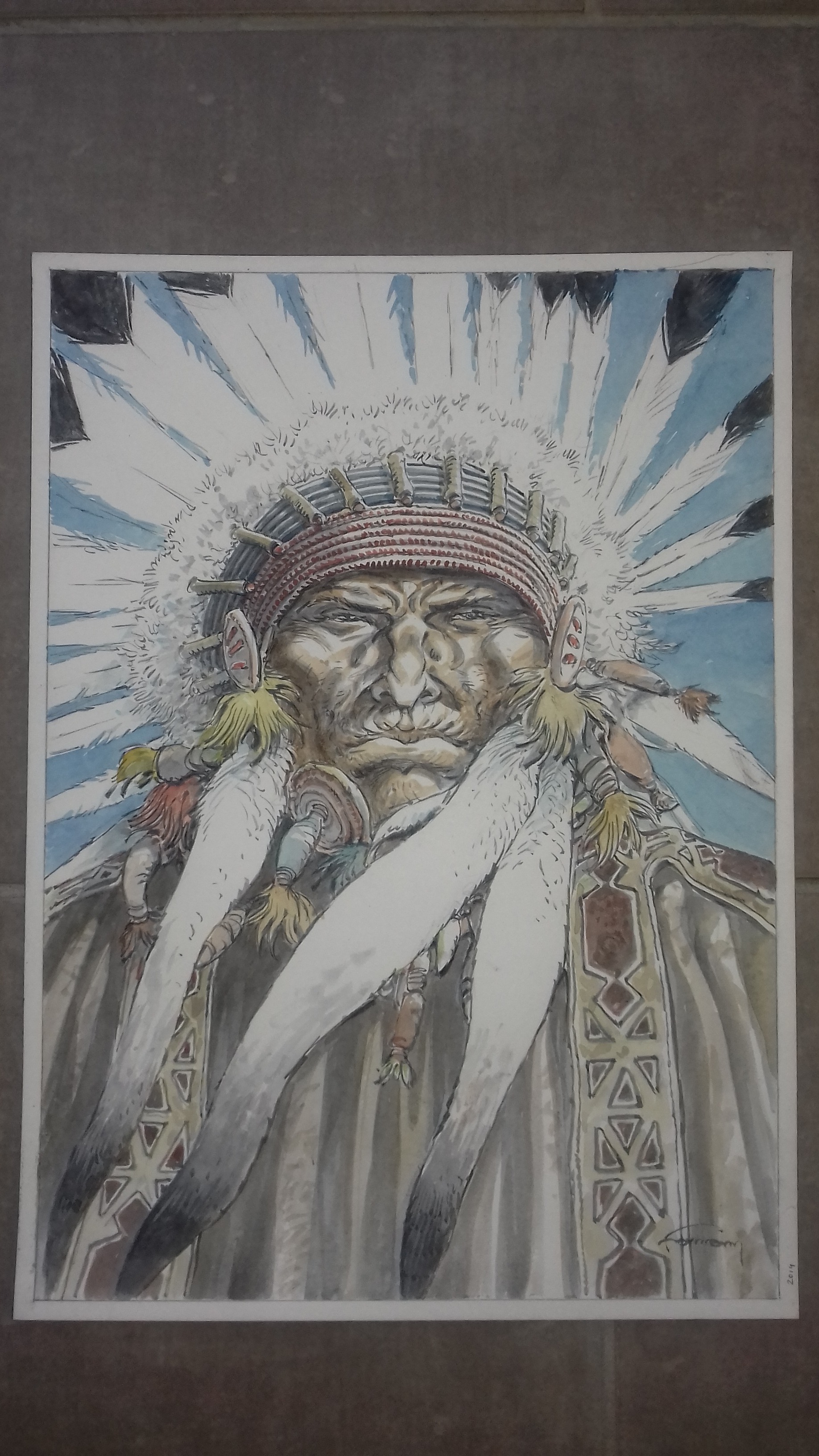 Hermann Comanche - Illustration originale