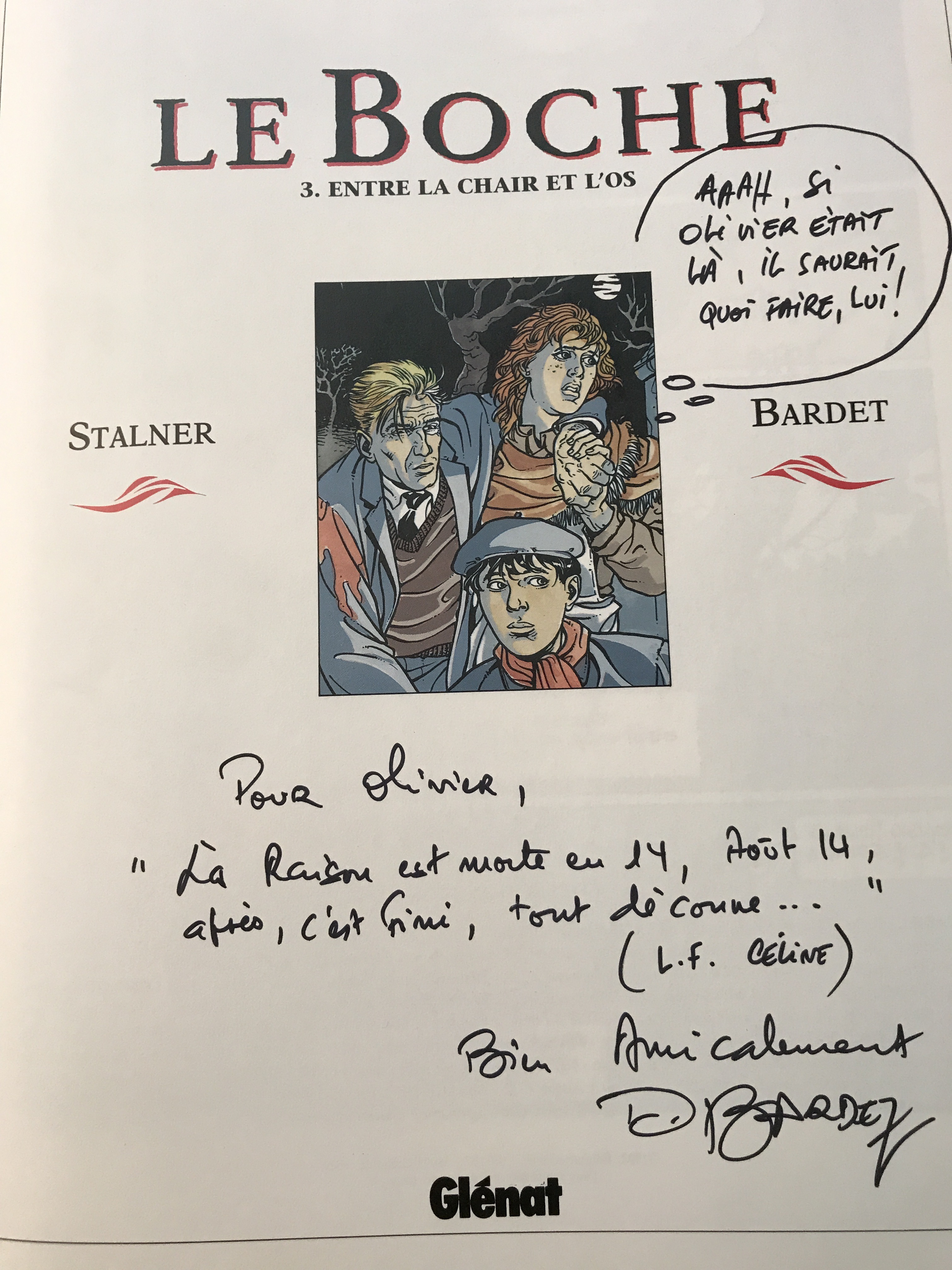 Le Boche T3 par Éric Stalner - Dédicace