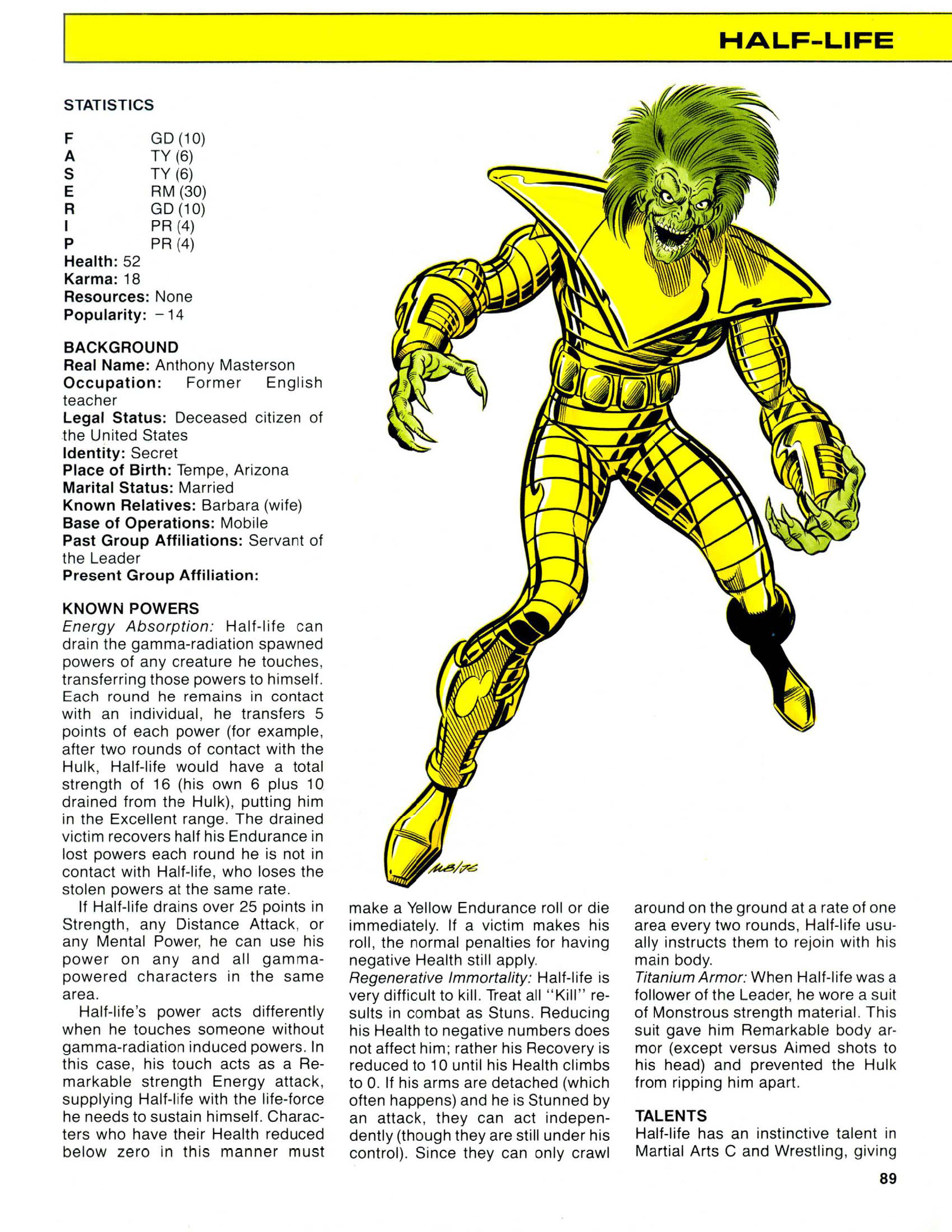 Mark Bagley, Joe Sinnott, Gamer's Handbook of the Marvel Universe #5 ...