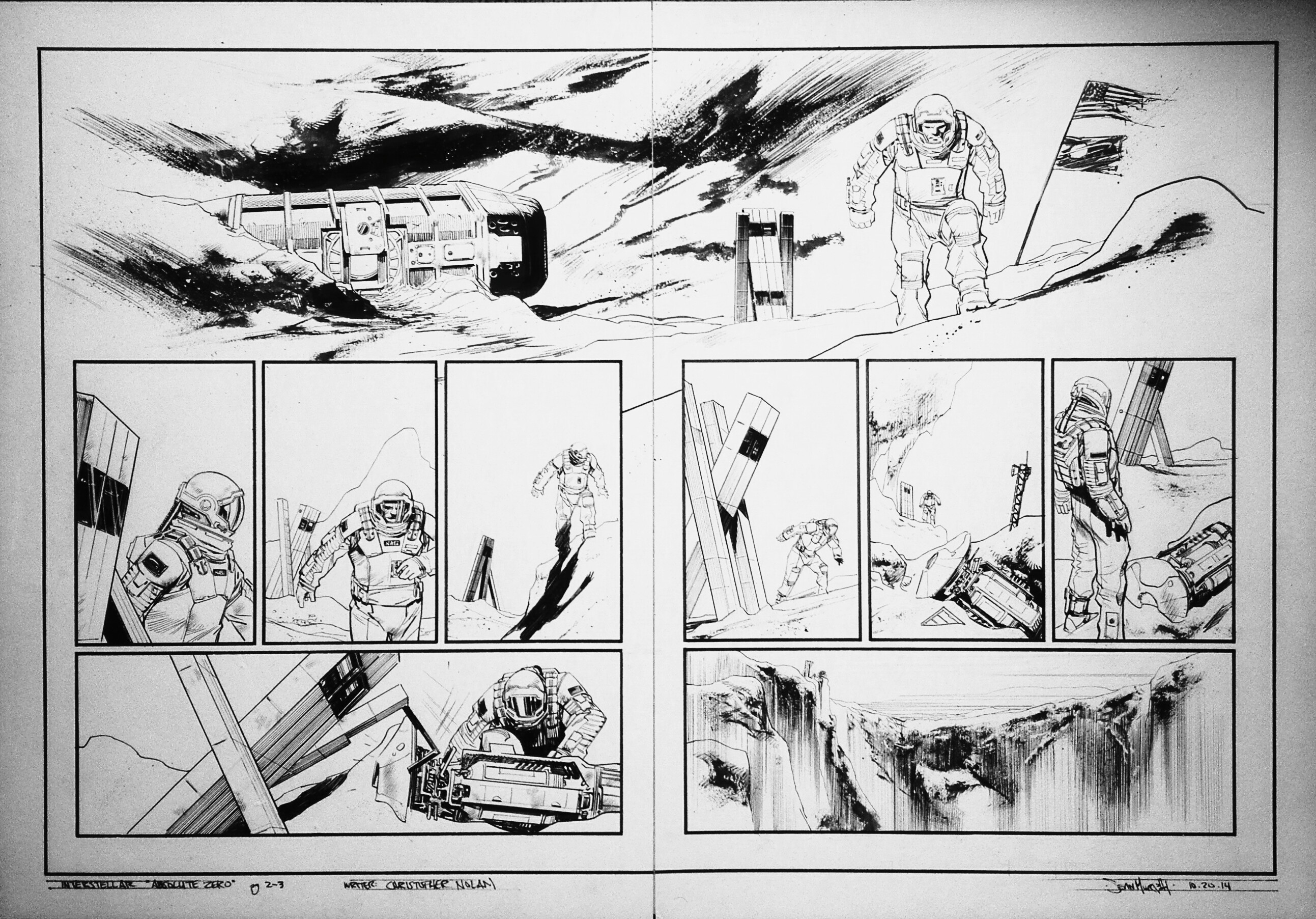 Sean Murphy, Christopher Nolan, "Absolute Zéro" Interstellar - Planche ...