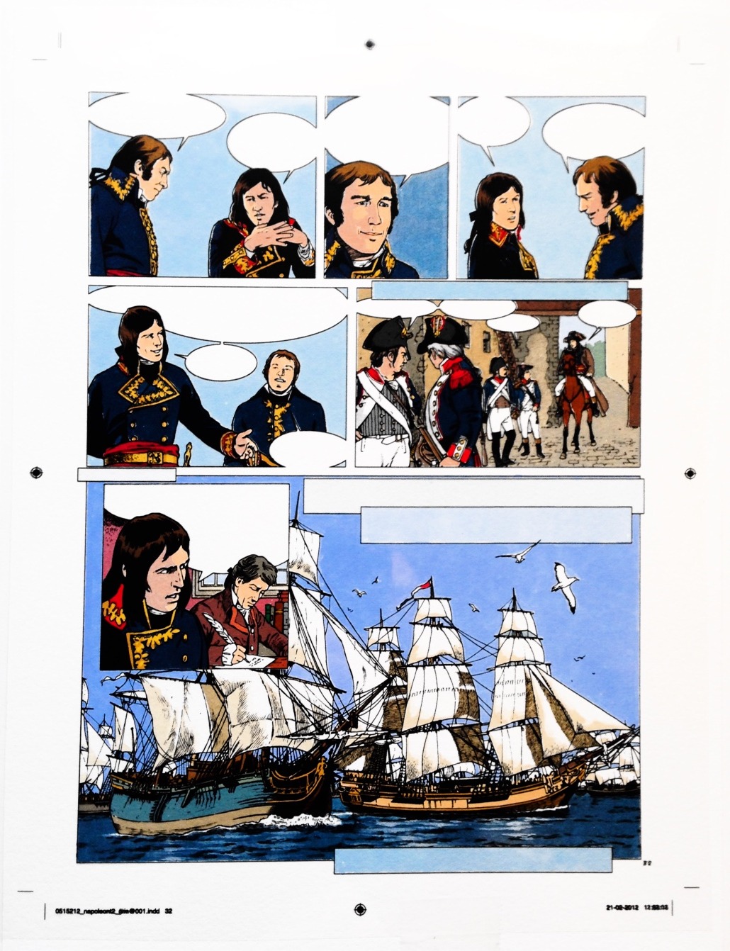 Planche originale Napoléon Bonaparte par Jean Torton - Planche originale