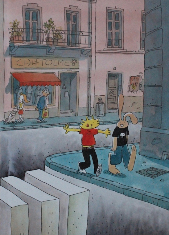 Lapinot par Lewis Trondheim - Illustration originale