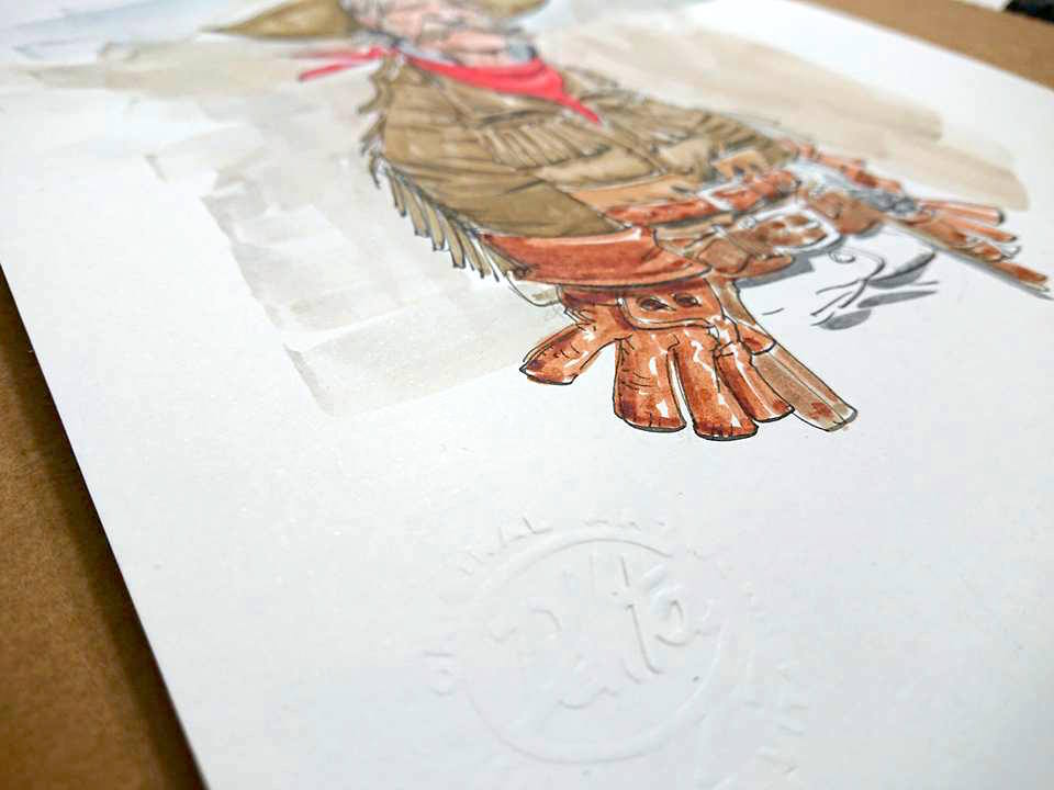 Uncle Zeb by Giulio De Vita - Original Illustration