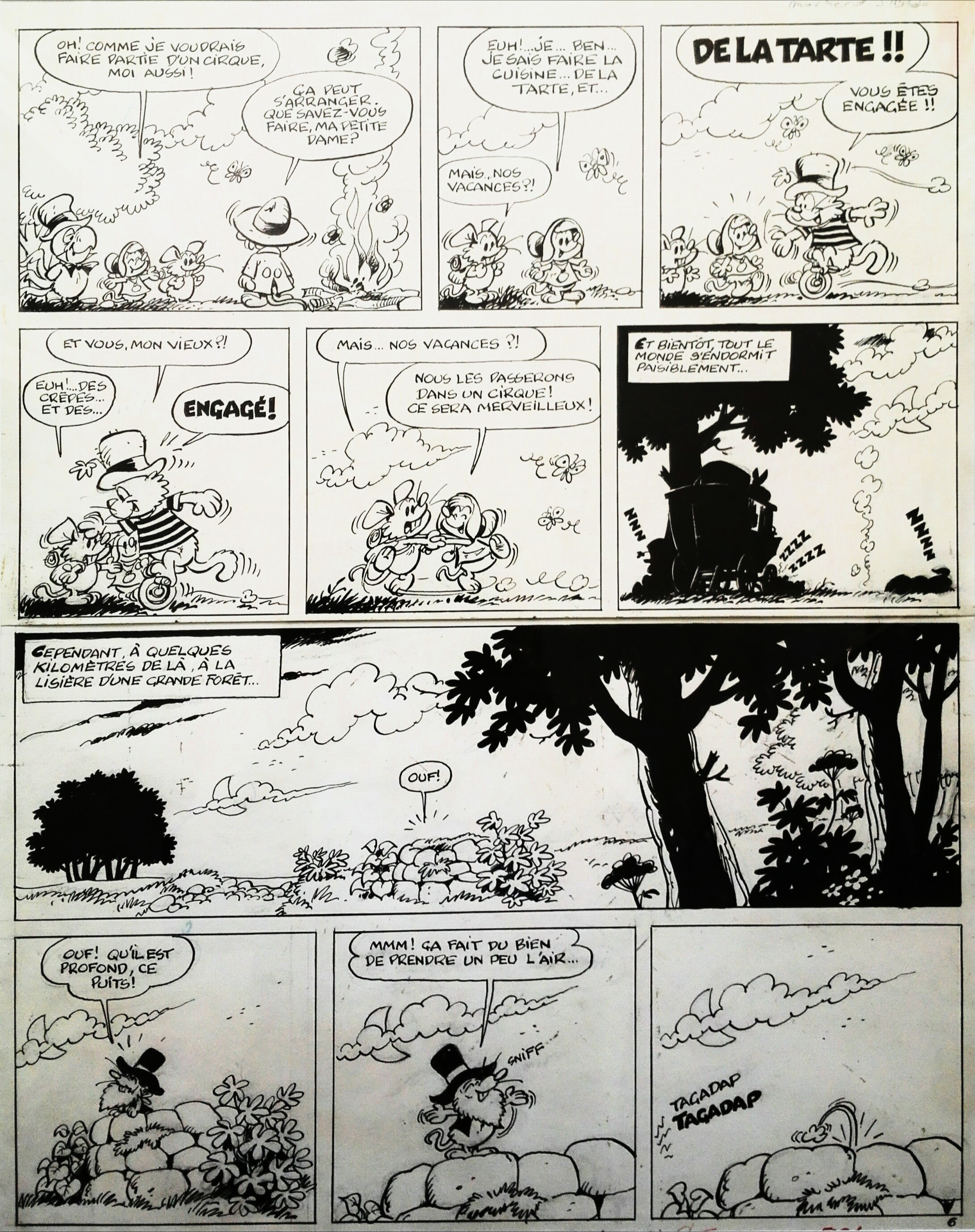 Raymond Macherot, Sibylline "Le petit cirque" - Comic Strip