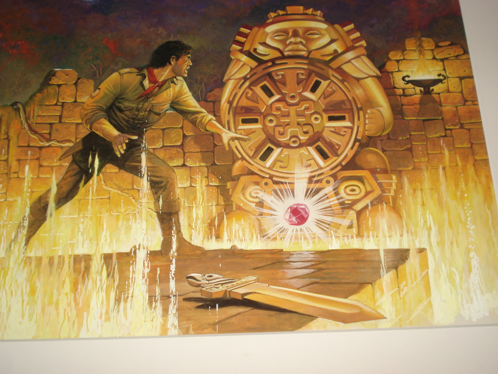 Don Lawrence, Cover box game Temple Raiders by MB - Illustration originale