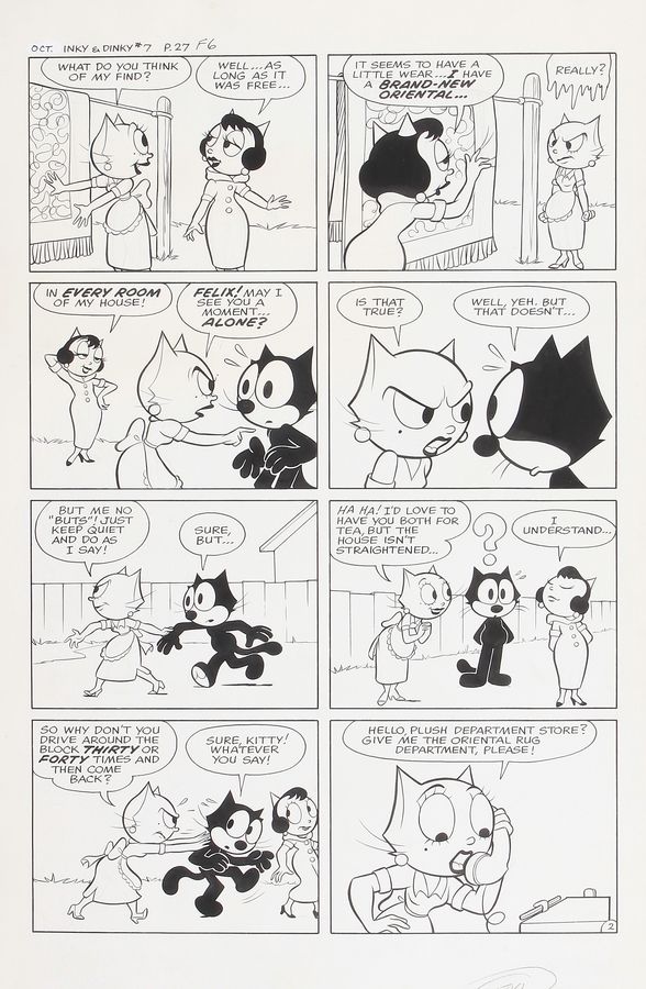 Felix the cat par Otto Messmer - Planche originale