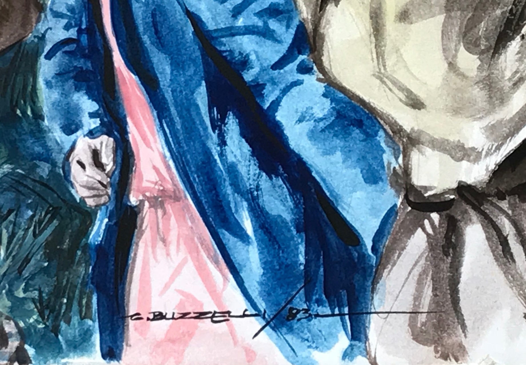 Guido Buzzelli, Invasion extra-terrestre - Illustration originale