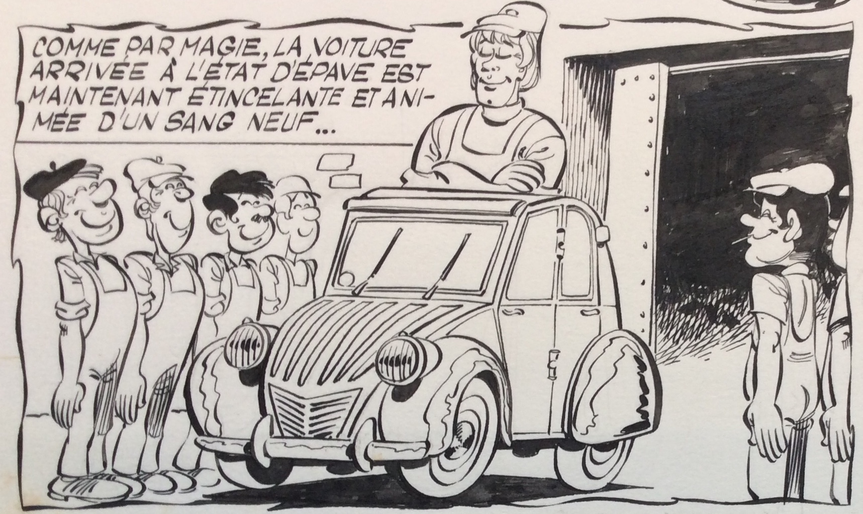 Gai Luron par Henri Dufranne, Gotlib - Planche originale