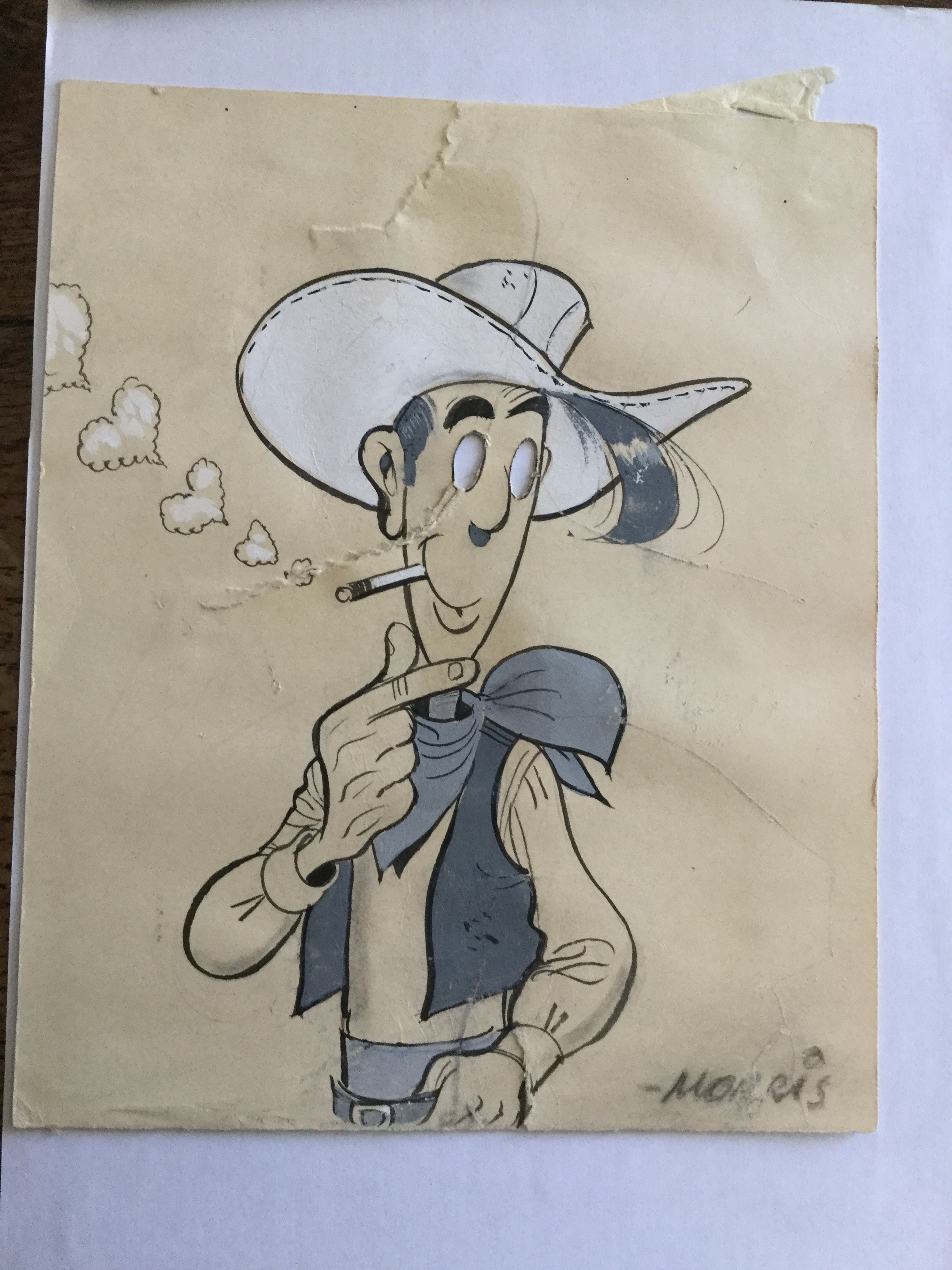 Lucky Luke par Morris - Dédicace