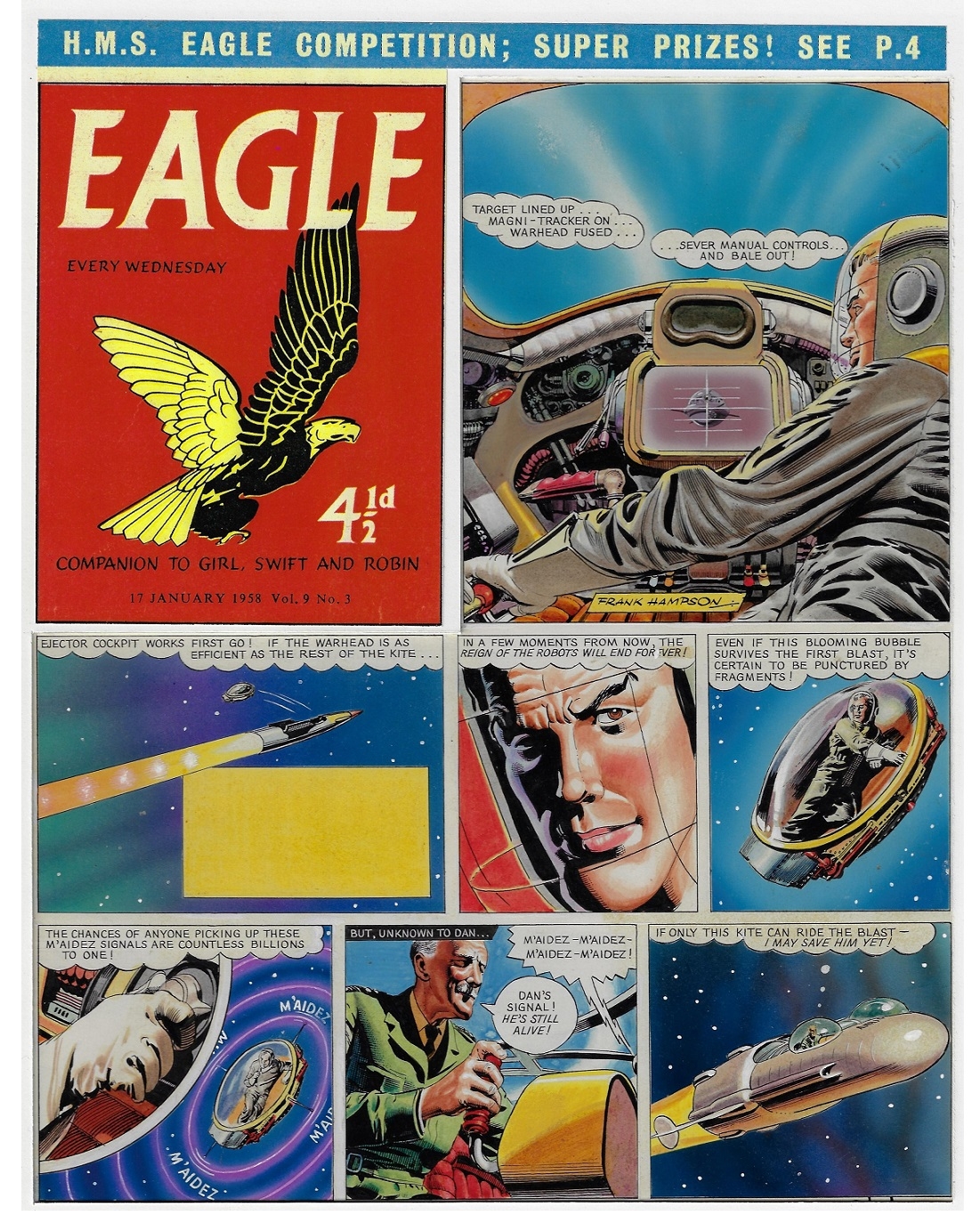 Frank Hampson, Dan Dare - Reign of the Robots - Original Cover