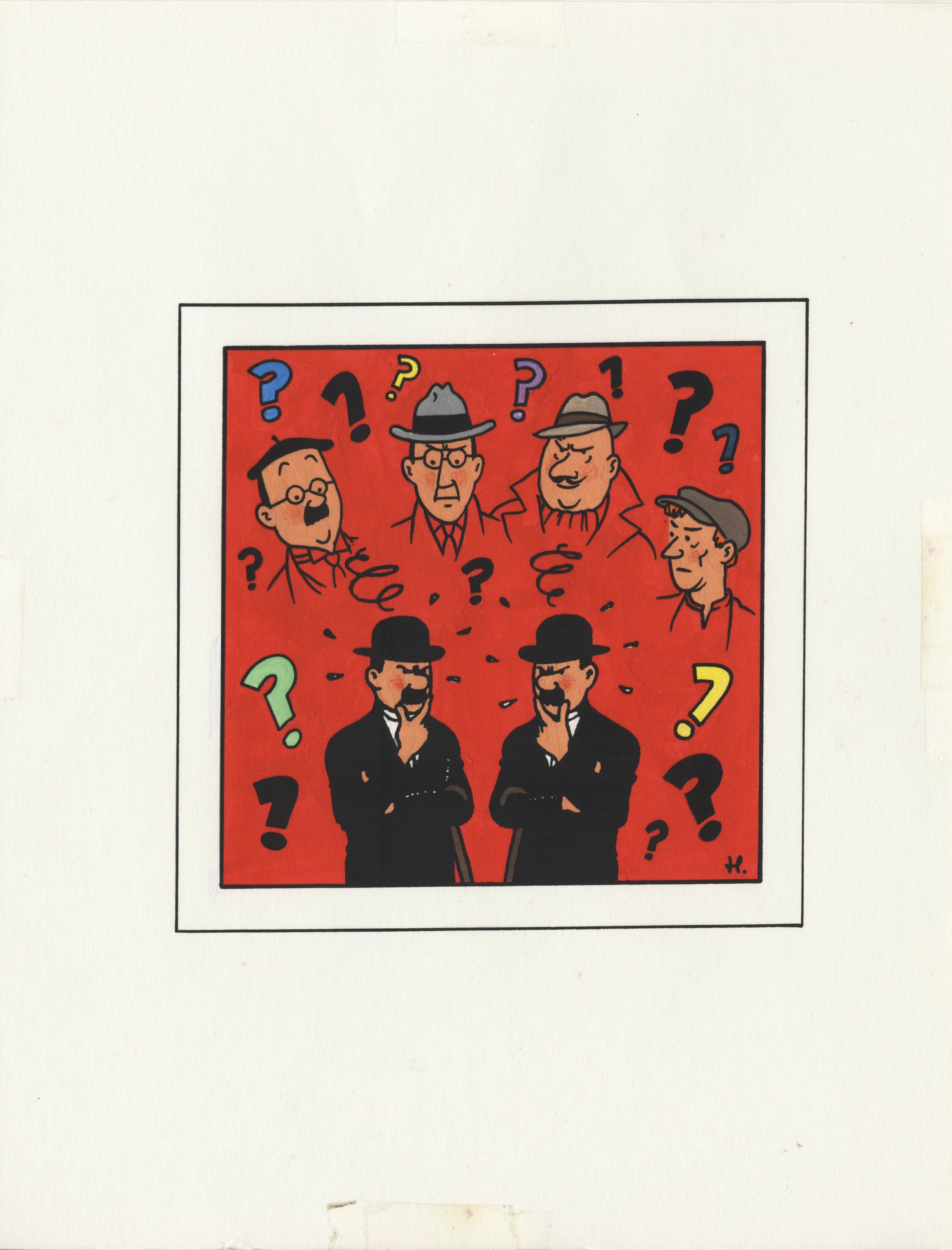 Yves Rodier, Hergé, 1995 - Tintin / Kuifje - Dupont et Dupond / Jansen ...