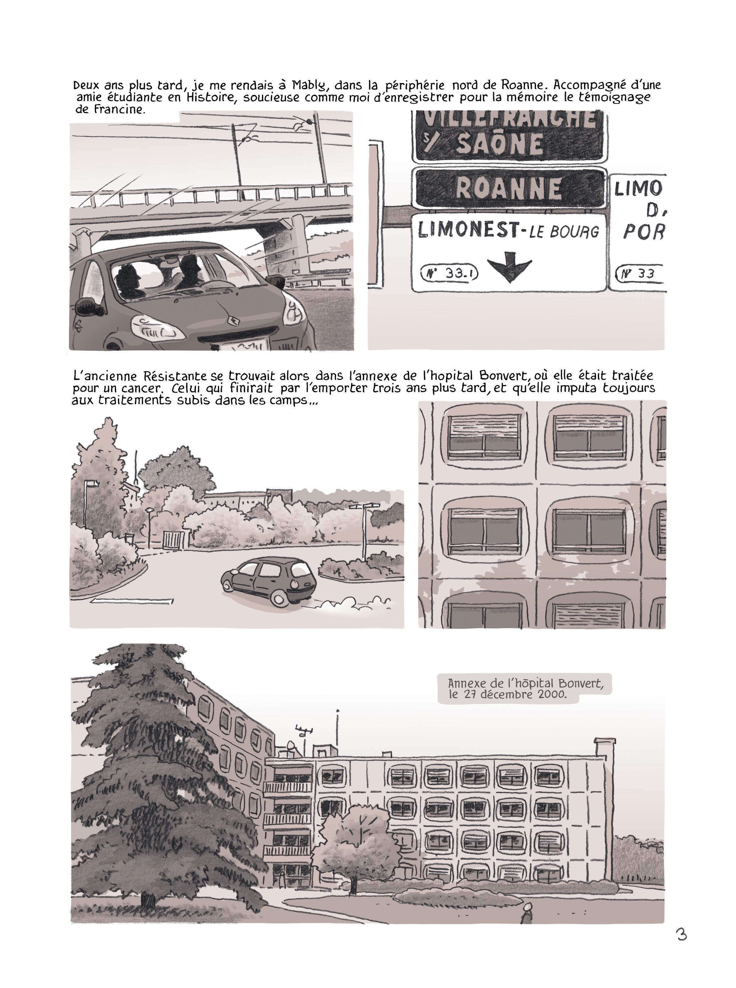 Boris Golzio, Chroniques de Francine p3 - Planche originale