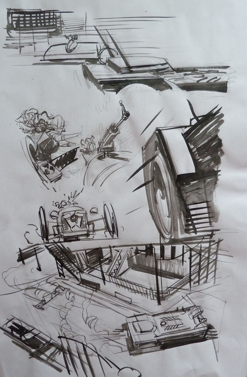 Batman B&W Page 4 par Sean Gordon Murphy - Planche originale