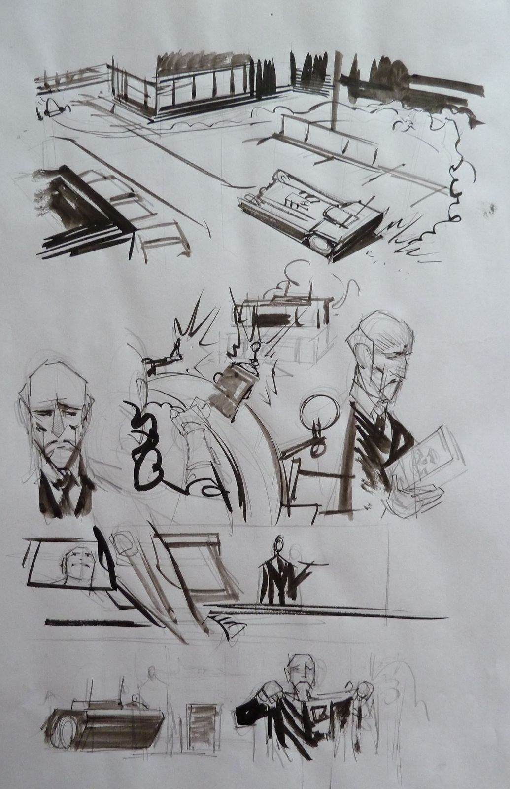 Batman B&W Page 7 par Sean Murphy - Planche originale